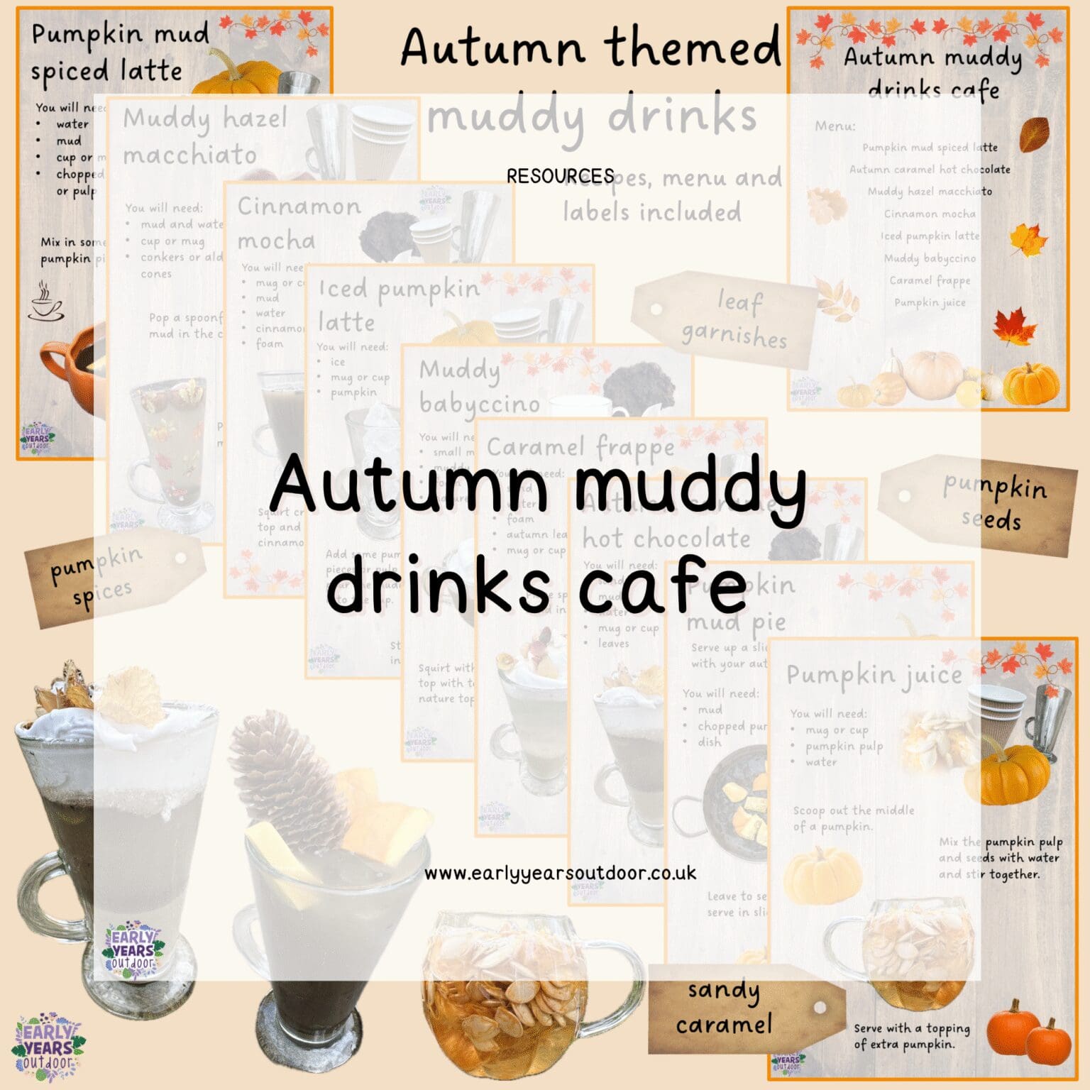 Bug themed mud kitchen recipes - Early Years Outdoor